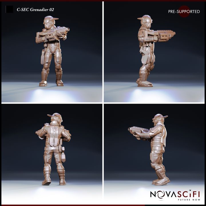 3D Printable C-SEC Grenadier 02 by NovaSciFi